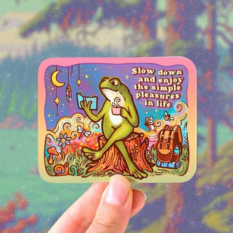 SLOW DOWN Sticker – Soul Flower