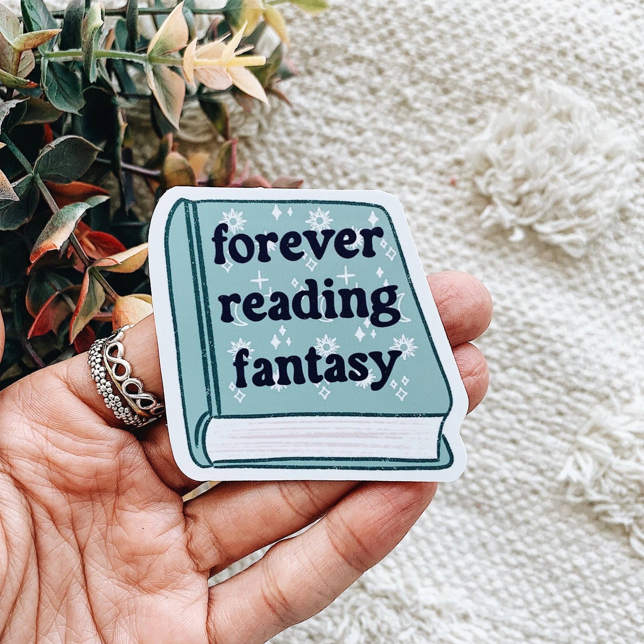 Forever Reading Fantasy Book Sticker Decal – Soul Flower